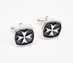 Butoni de camasa MASONIC CRUCEA MALTEZA - THEjeweller